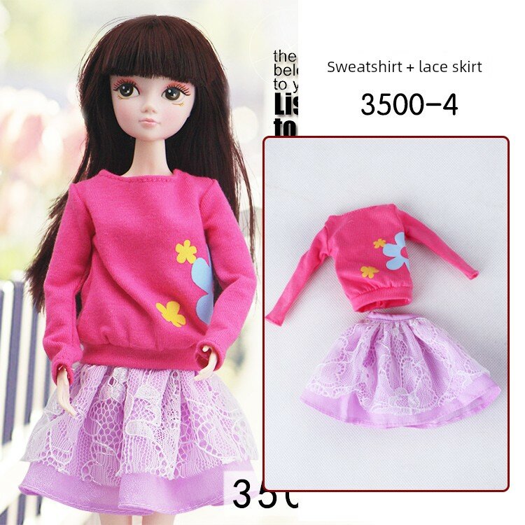 Одежда для куклы Little Jenny Momoko Ke'er 30cm (6-дюймовая): повседневная спортивная одежда, модное платье, наряды для
