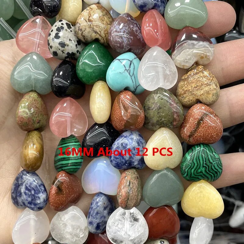 Бусины из агата, кварца и бирюзы SYSRXLR