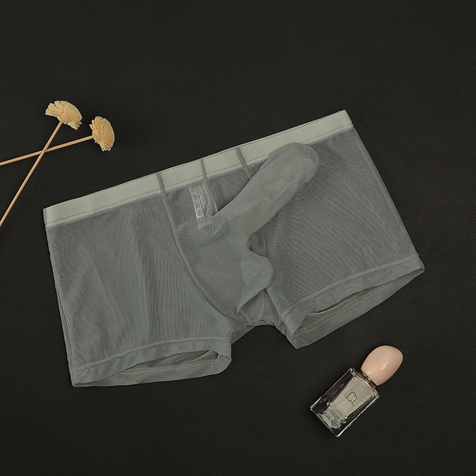 Серые сетчатые боксеры мужские XXXL