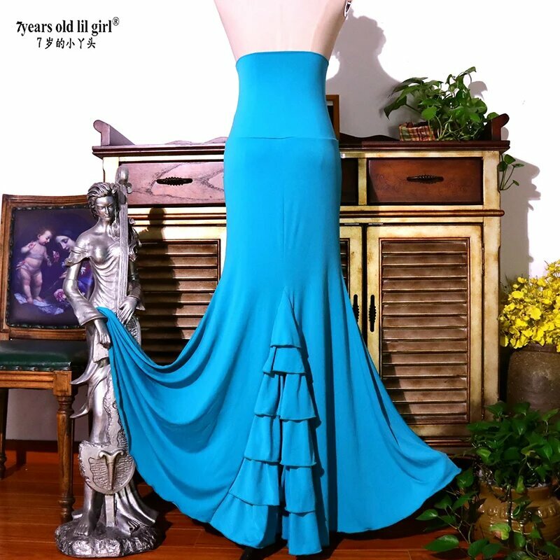 Юбка для фламенко многослойная, 4XL, DTT83