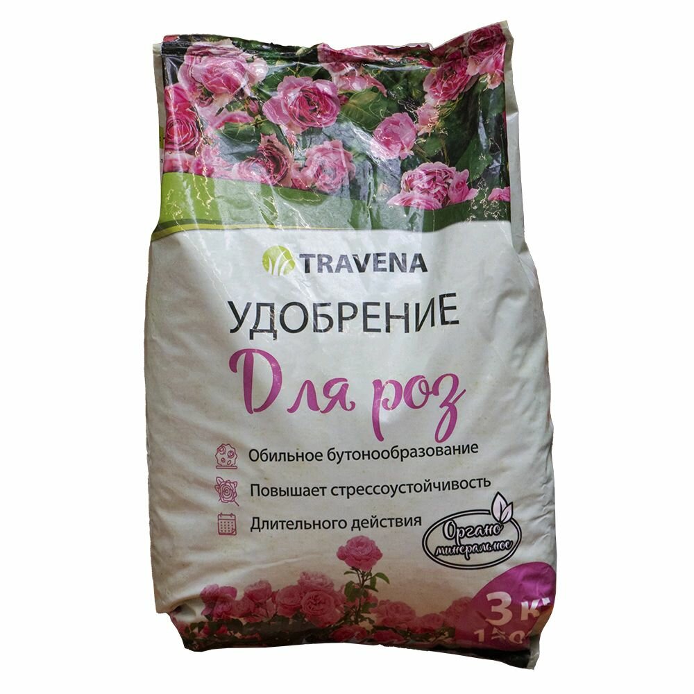 Удобрение органоминеральное для роз TRAVENA 3 кг