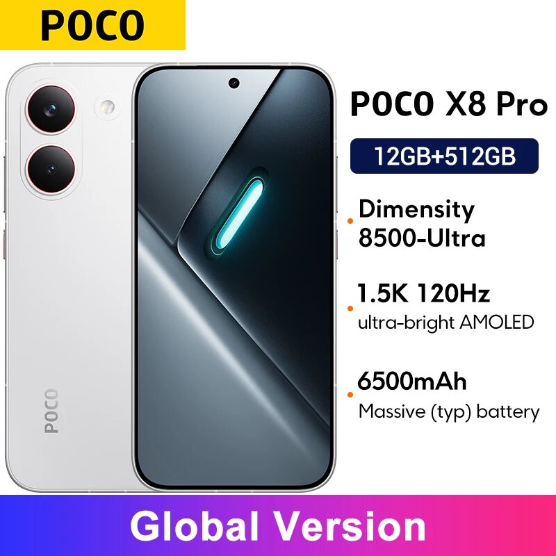 Смартфон Poco X8 Pro, 12/512ГБ, global
