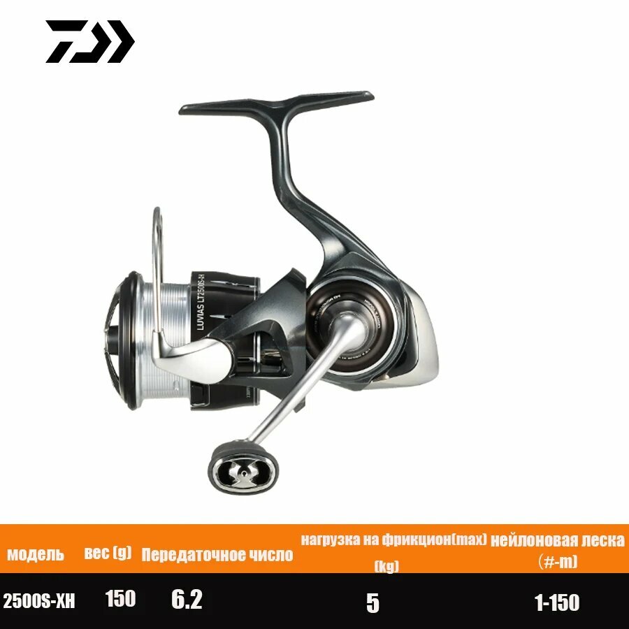 Daiwa LUVIAS LT 2024, 2500S-XH, безынерционная катушка