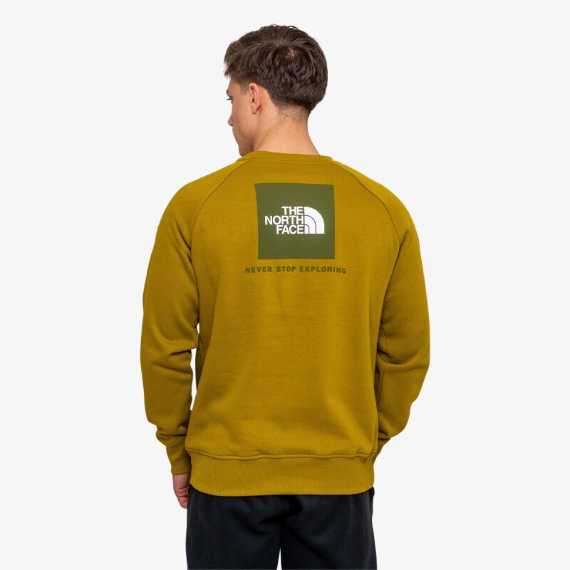 Свитшот The North Face Raglan Redbox, размер 2XL, , горчичный — фото 1