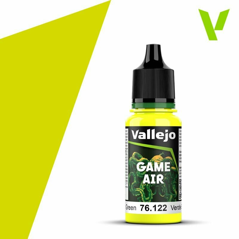 Краска Vallejo серии Game Air: Bile Green - обновленная формула 2024 76.122