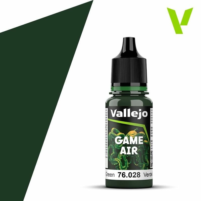 Краска Vallejo серии Game Air: Dark Green - обновленная формула 2024 76.028