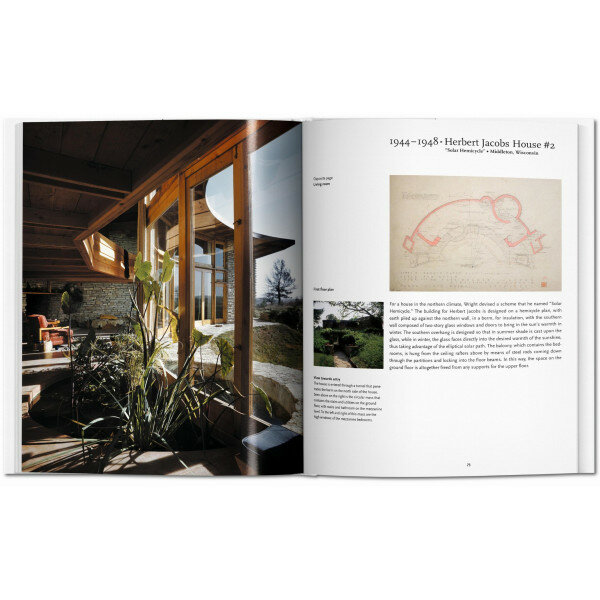 Книга Taschen "Wright Basic Arch" Bruce Brooks Pfeiffer 2015г, 96стр, твёрдый переплёт — фото 1