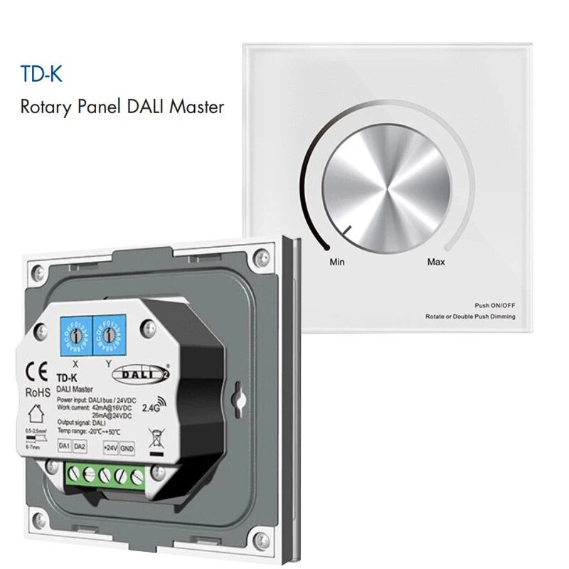 TD-K Rotary Panel DALI Master, черный — фото 1