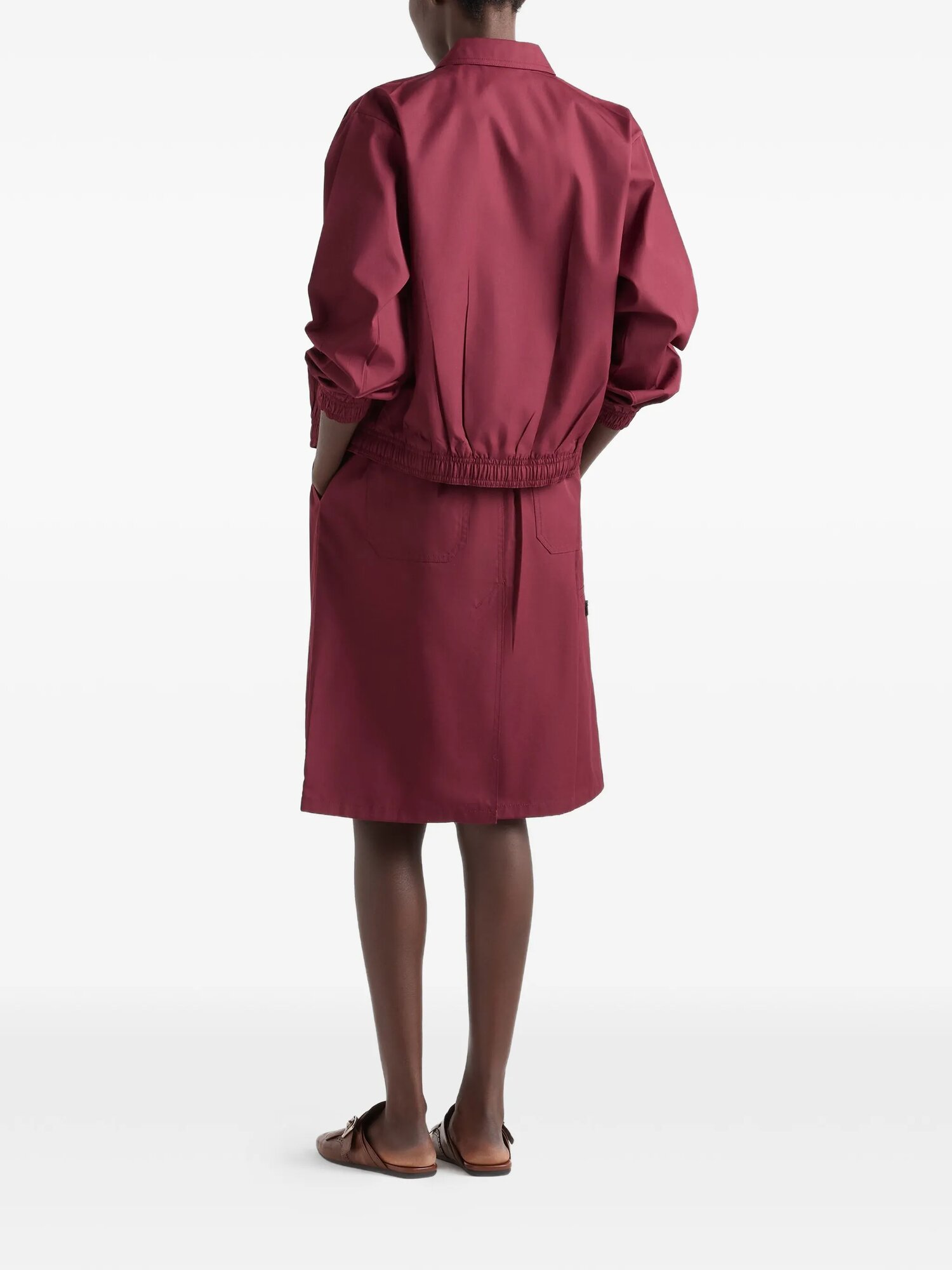 Куртка Prada Poplin jacket, размер 38, red — фото 1