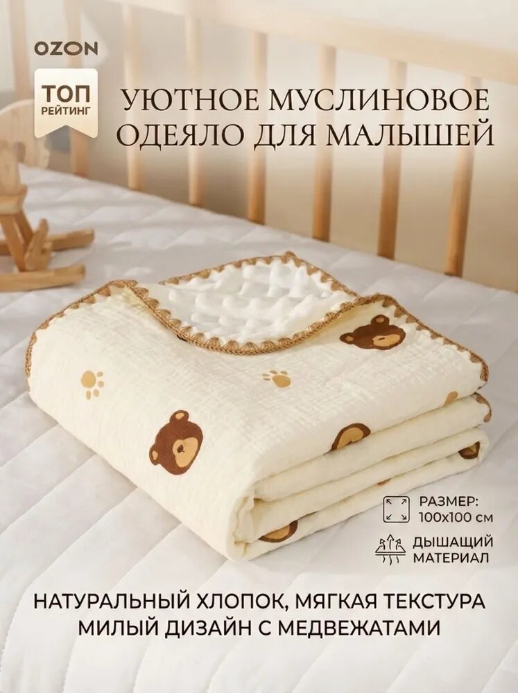 V-one Плед плюшевый blanket , Софт, 100 см х 100 см