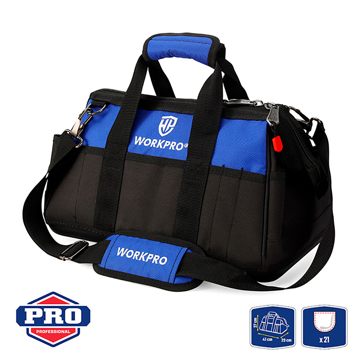 Сумка для инструментов Workpro, водонепроницаемая, 42x23x27 см