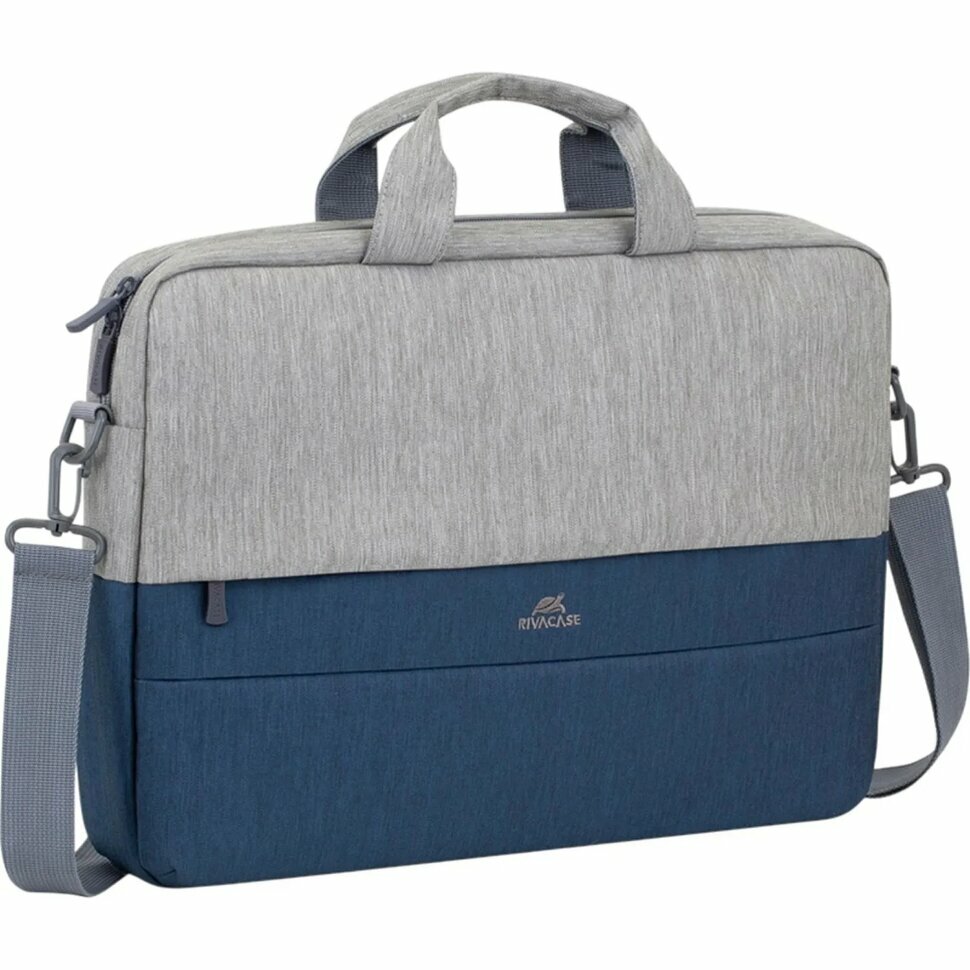 Сумка для ноутбука RIVACASE 7532 grey/dark blue Prater 15.6 / 6, 2391395