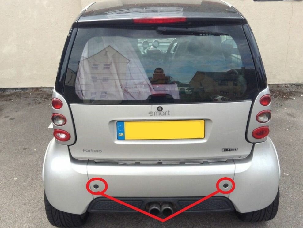 Крышка-заглушка заднего буксировочного крюка Smart Fortwo штатная установка