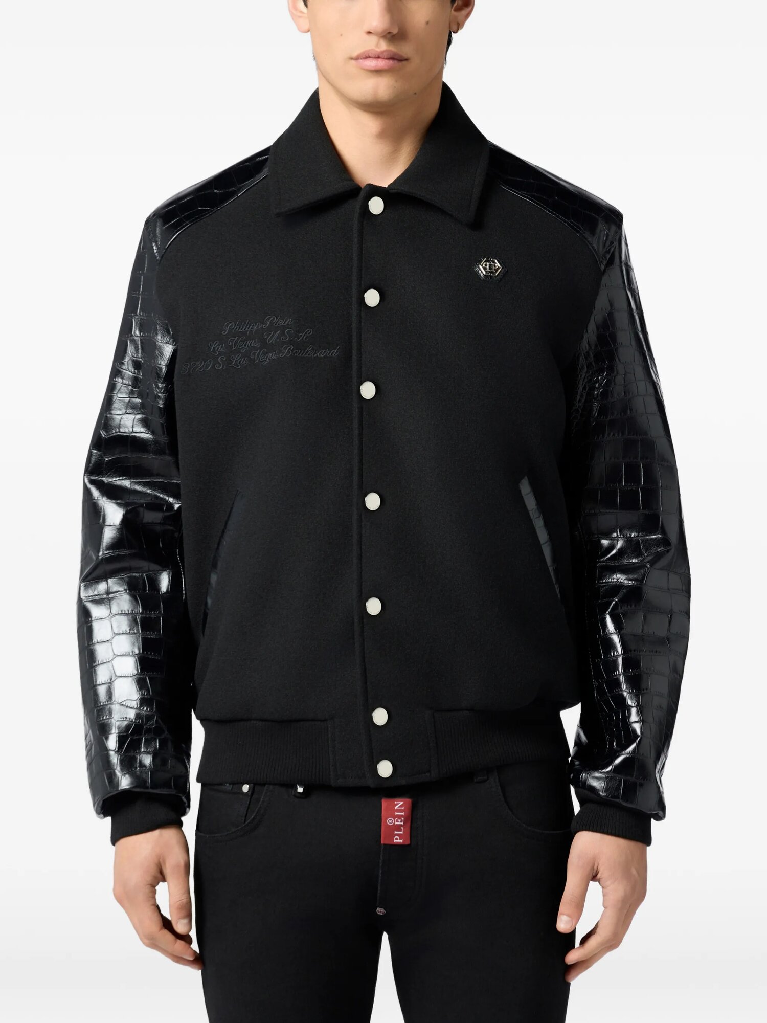 Куртка PHILIPP PLEIN Coster, размер L, black/black — фото 1
