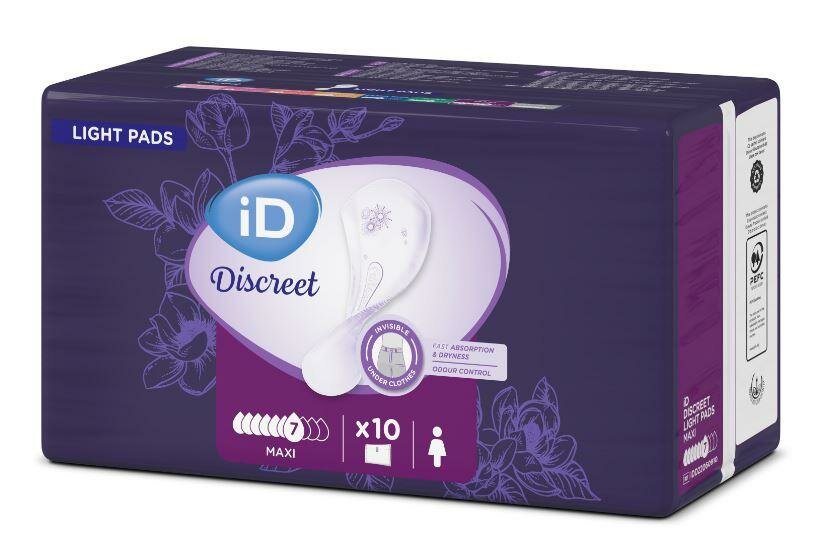 Гигиенические прокладки ID айди light discreet maxi 10 шт 5209