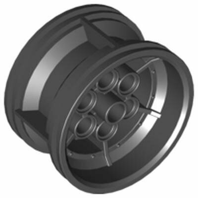 Деталь Lego 56908 Wheel 43.2mm D. x 26mm Technic Racing Small, 6 Pin Holes