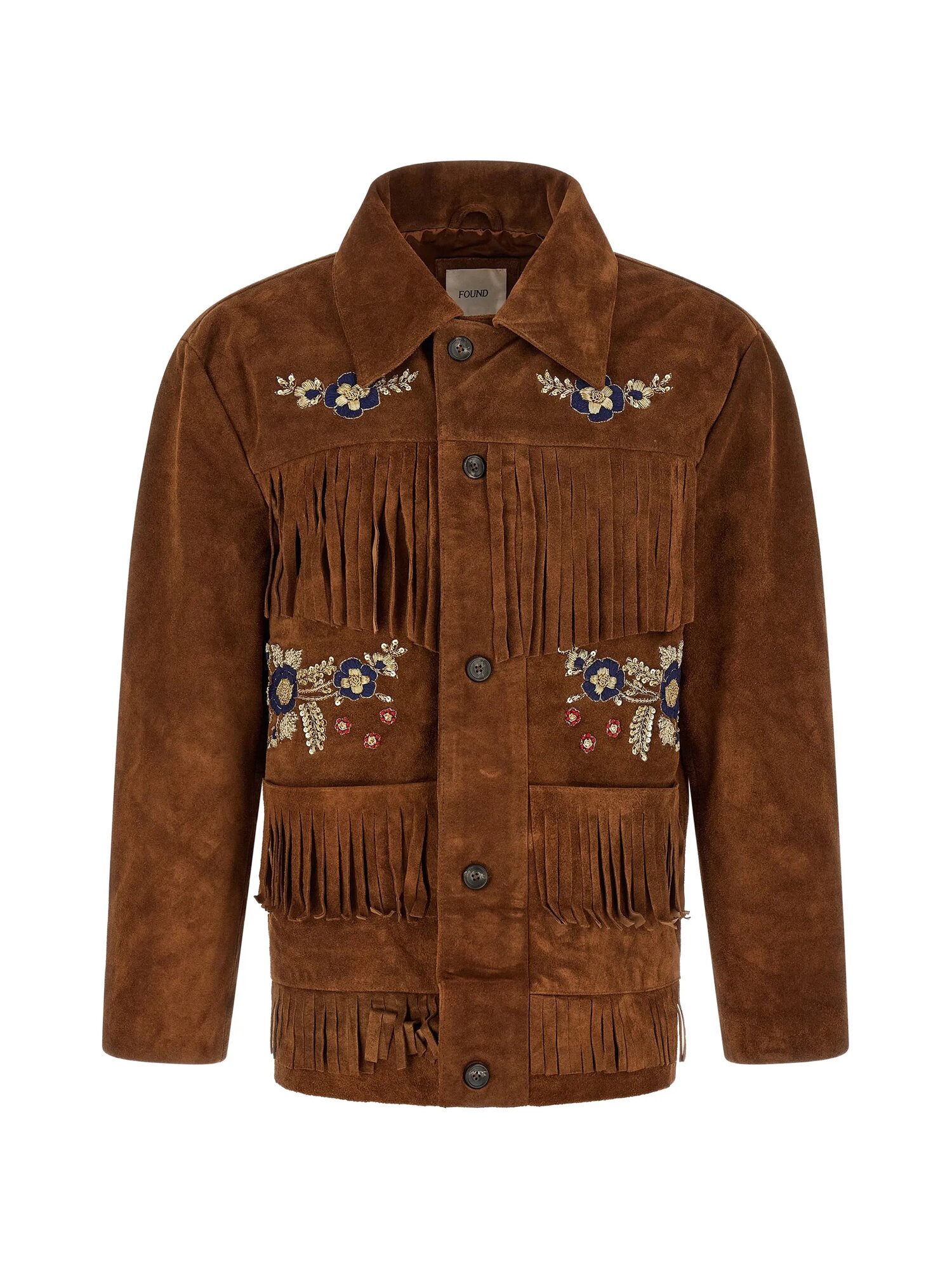 Куртка Fringed embroidered jacket