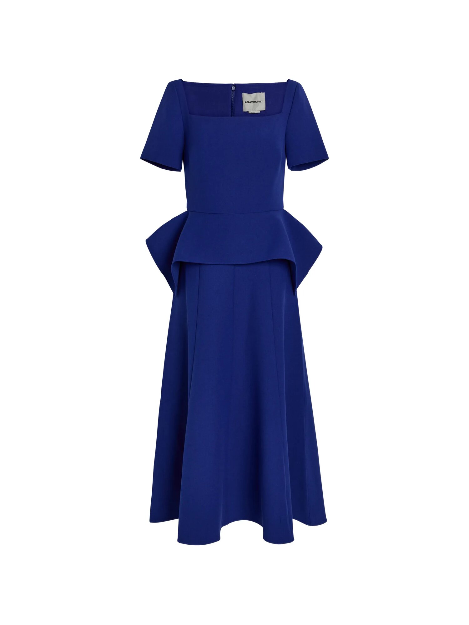 Платье Peplum-waist square-neck midi dress