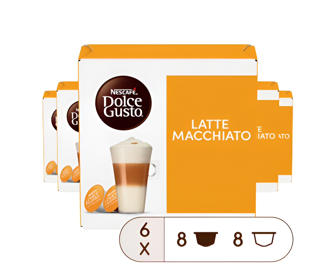 Кофе в капсулах Nescafe Dolce Gusto Latte macchiato 6х16 капсул