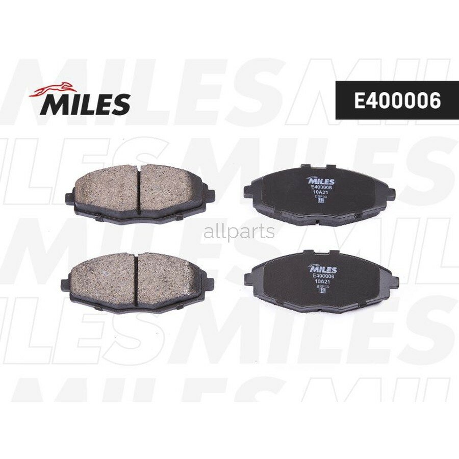 MILES E400006 Колодки тормозные DAEWOO NEXIA/LANOS/MATIZ SOHC передние