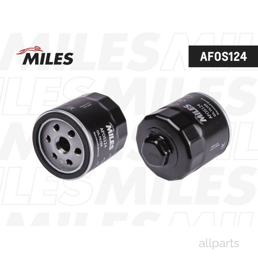 MILES AFOS124 Фильтр масляный SKODA FABIA/FELICIA/OCTAVIA/VW GOLF 3/4/5/POLO 1.0-1.6