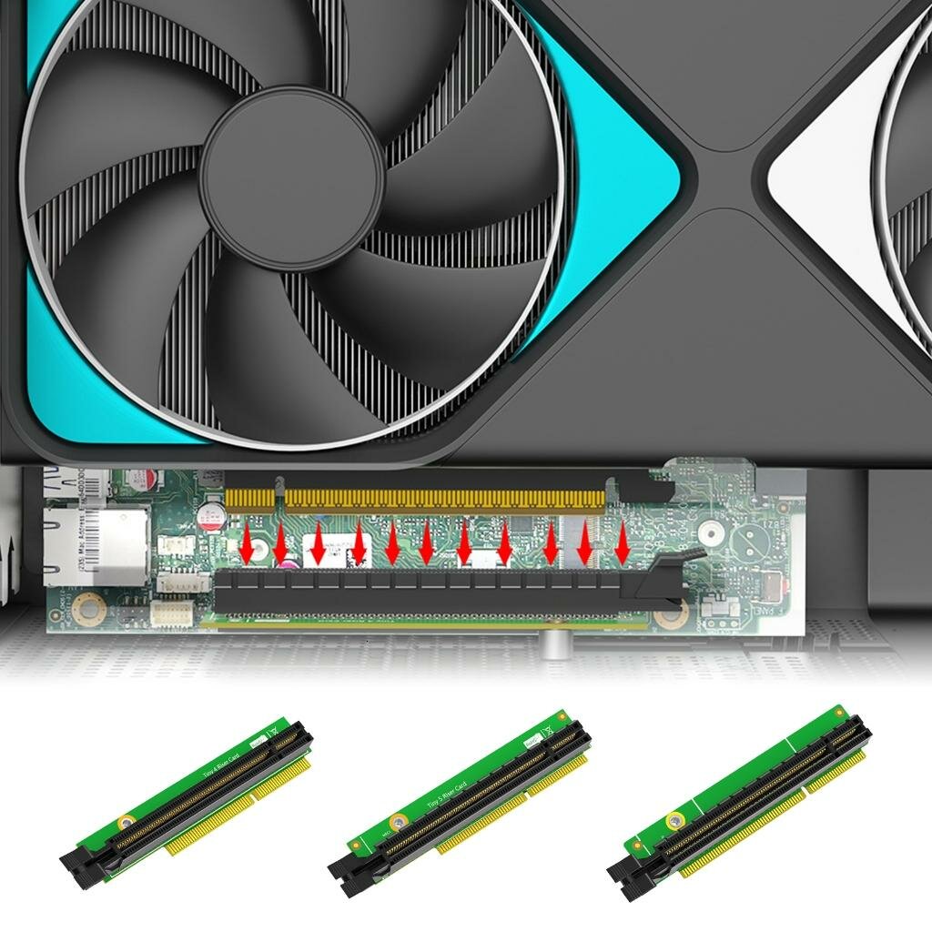 PCIe-адаптер для сетевой карты, Версия Tiny 4 — фото 1