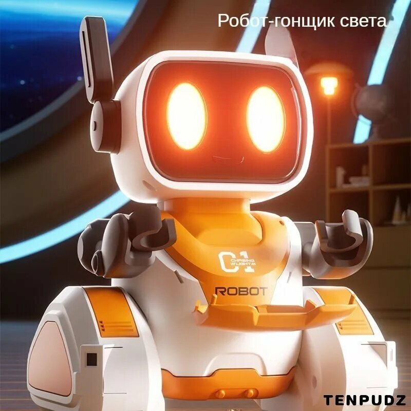 Игрушка-робот, преследующий свет, 2.4G инфракрасное сенсорное управление, интеллектуальное следование, настольный электронный питомец