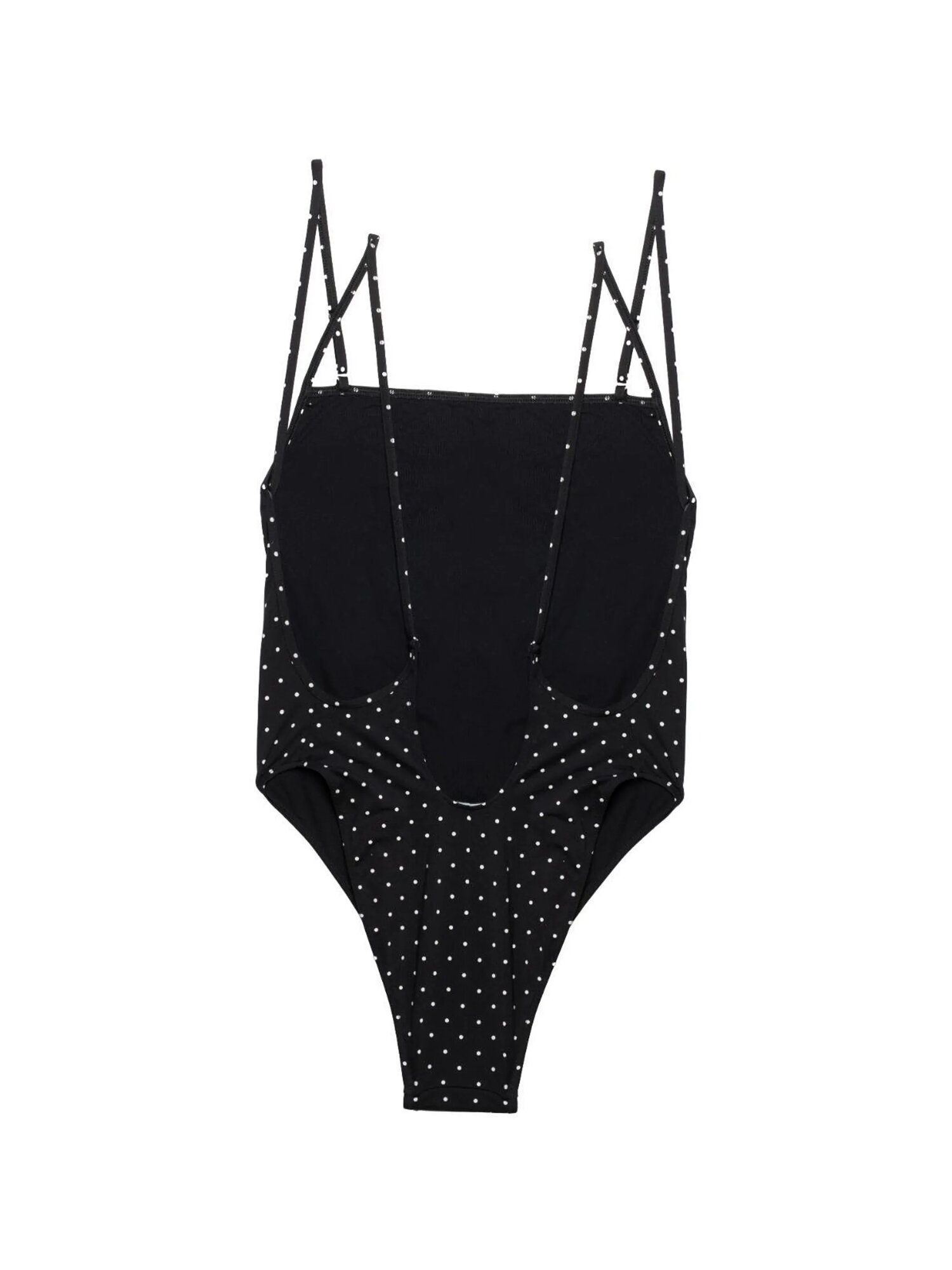 Купальник Tom Ford Polka-dot swimsuit, размер M, черный/черный — фото 1