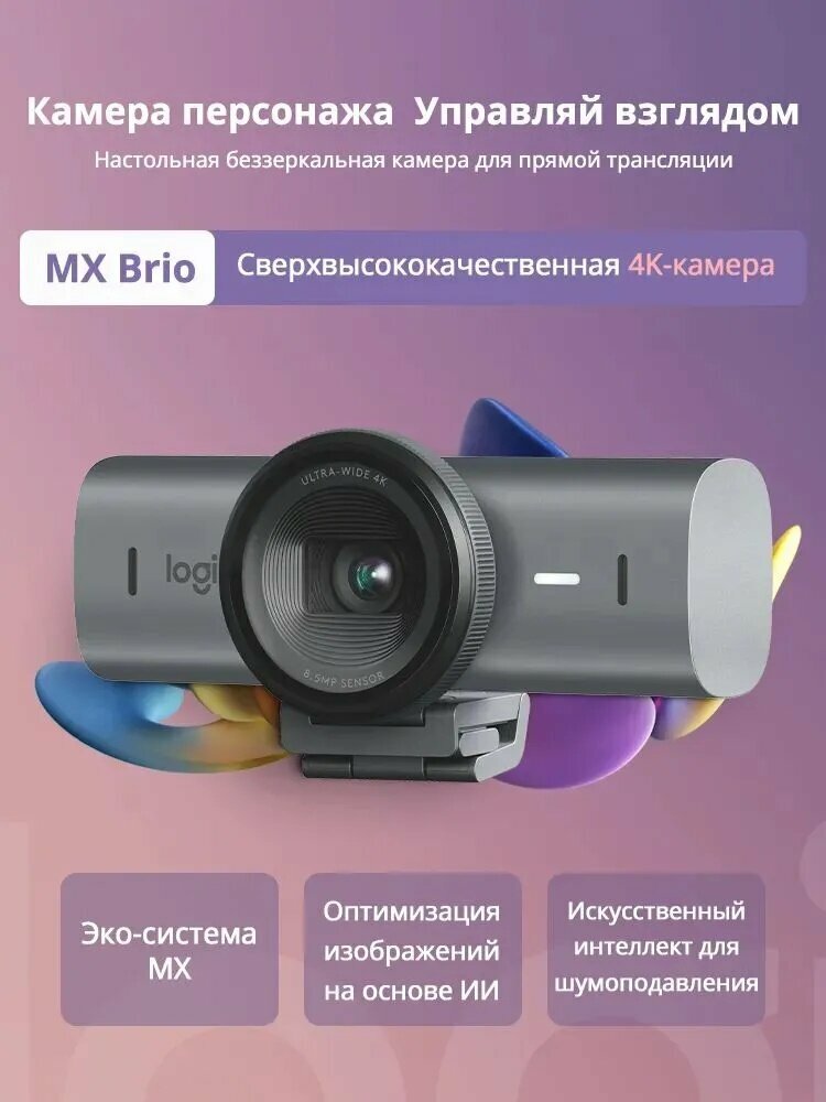 MX Briot 705 4K HD прямая веб-камера видеоконференции Сетевой курс с крышкой конфиденциальности с минимумом