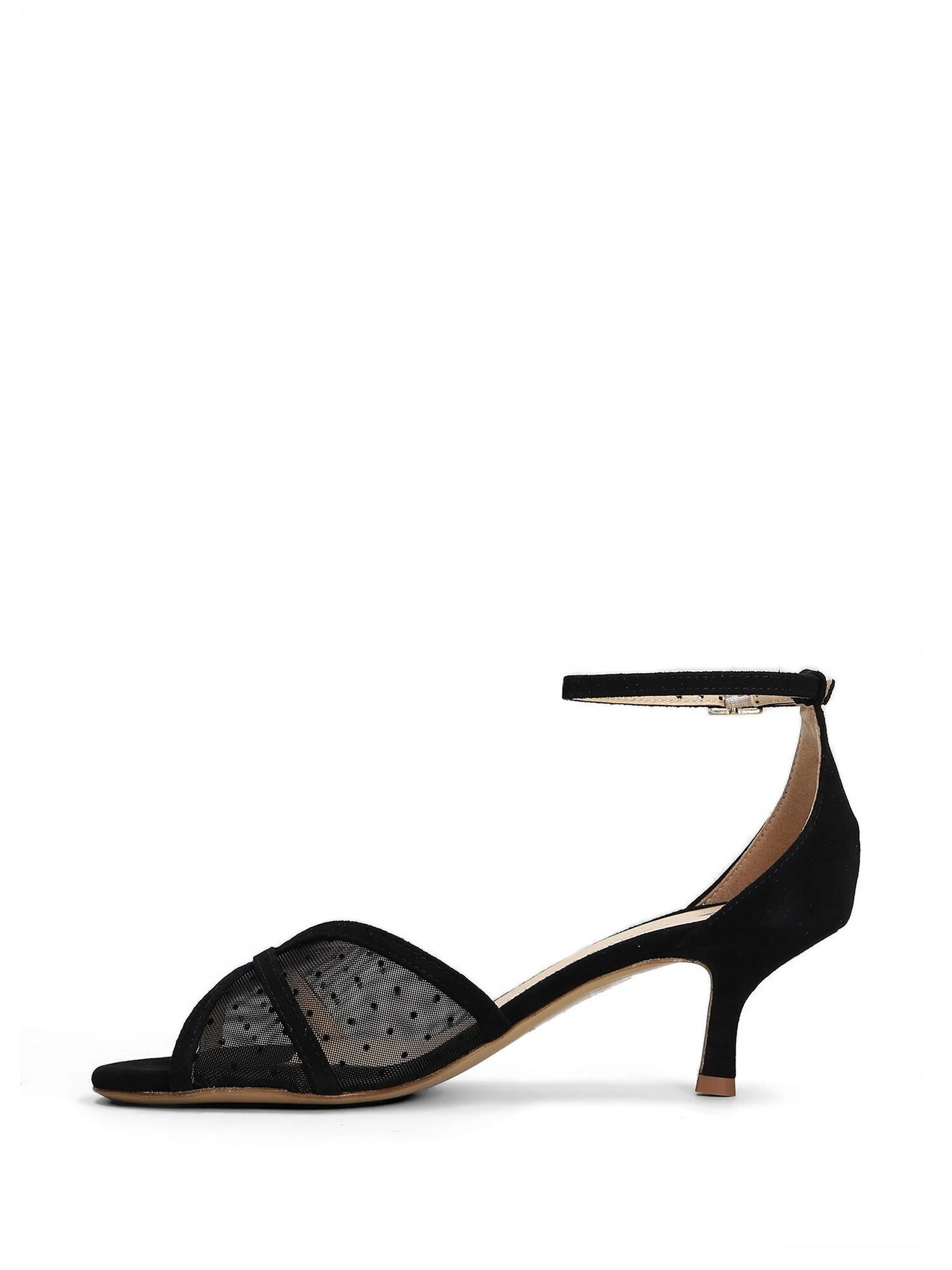 Босоножки Fabio Rusconi Polka-dot mesh sandals, размер 39, black/black — фото 1