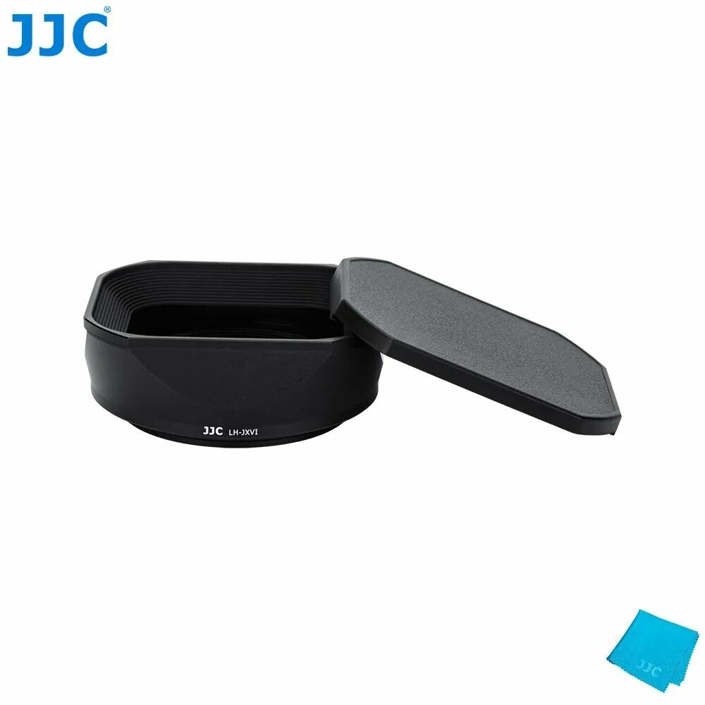 JJC бленда металлическая квадратная для камеры Fujifilm X100VI X100V X100F с адаптером под фильтр 49mm замена LH-X100 LH-JXVI