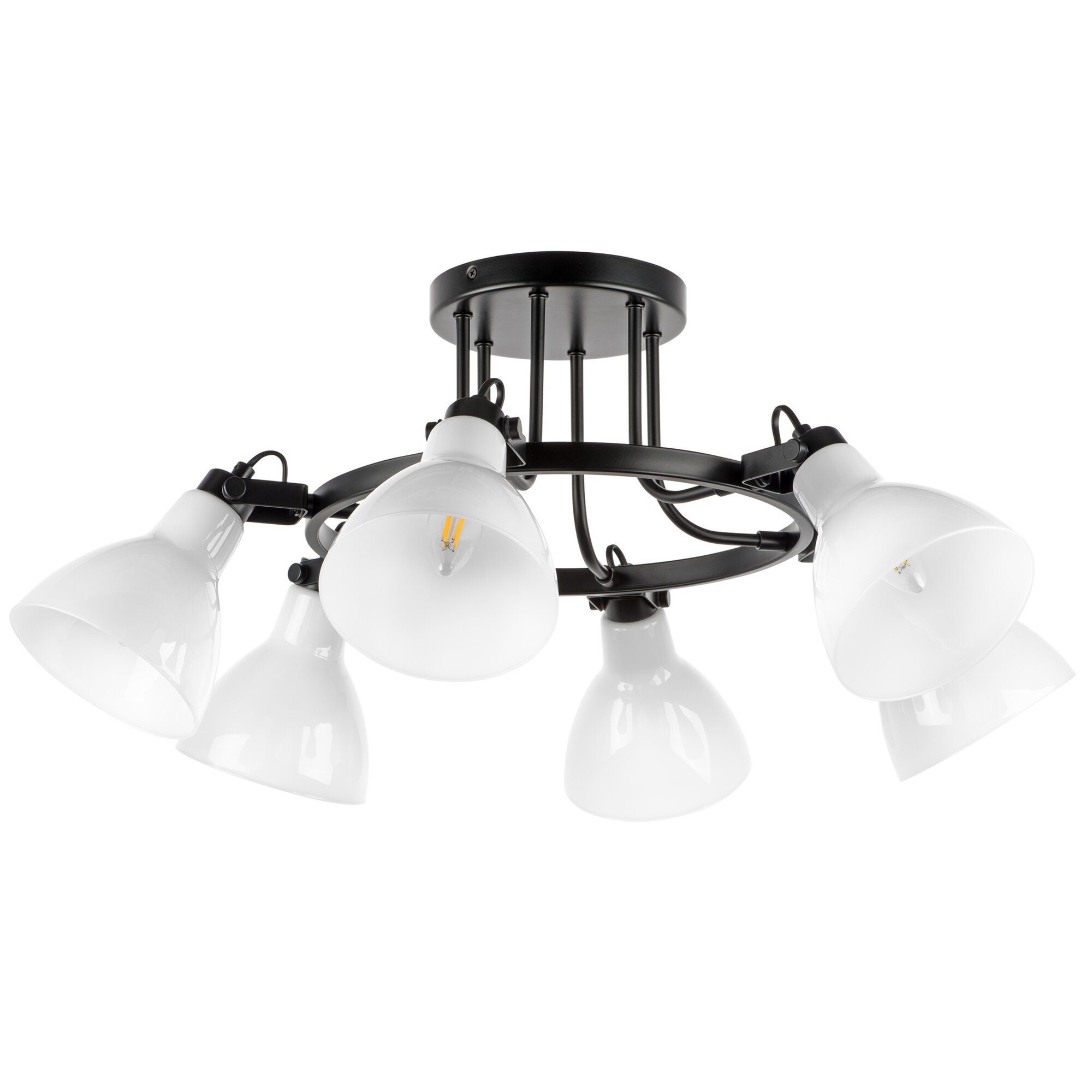 Люстра ACROBATA, 6х40W, E14, IP20, цвет белый (1 шт.), арт. 761060