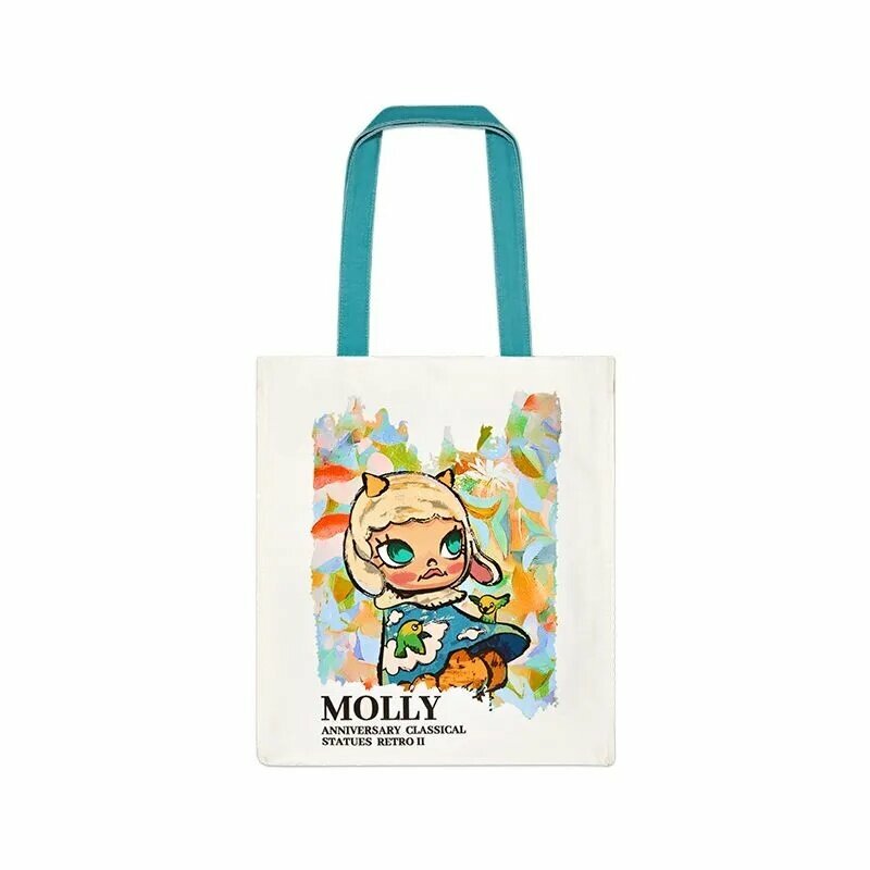 100% Original POPMART MOLLY-ANNIVERSARY STATUESCLASSICAL RETRO II Мешок для хранения на плече