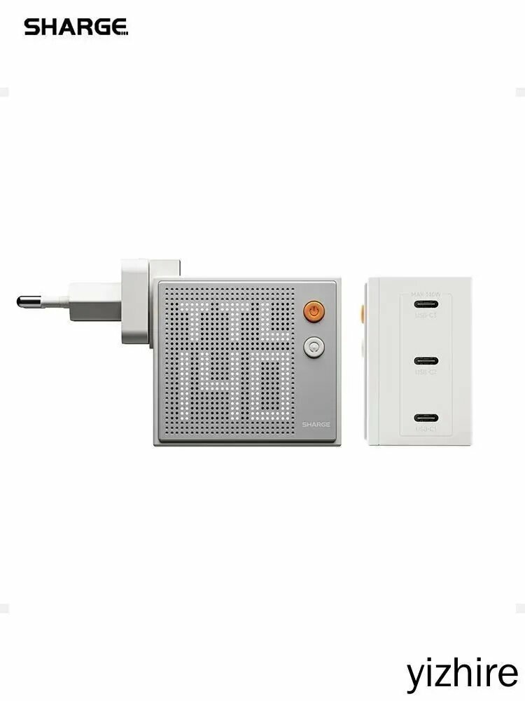 Зарядное устройство SHARGE USB-C GaN 140 Вт, 3 порта, PD3.1, QC4.0+, для ноутбуков, смартфонов
