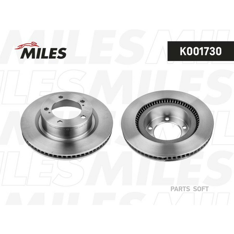 MILES K001730 Диск тормозной TOYOTA SEQUOIA/TUNDRA 07- передний вент. D=353мм ()