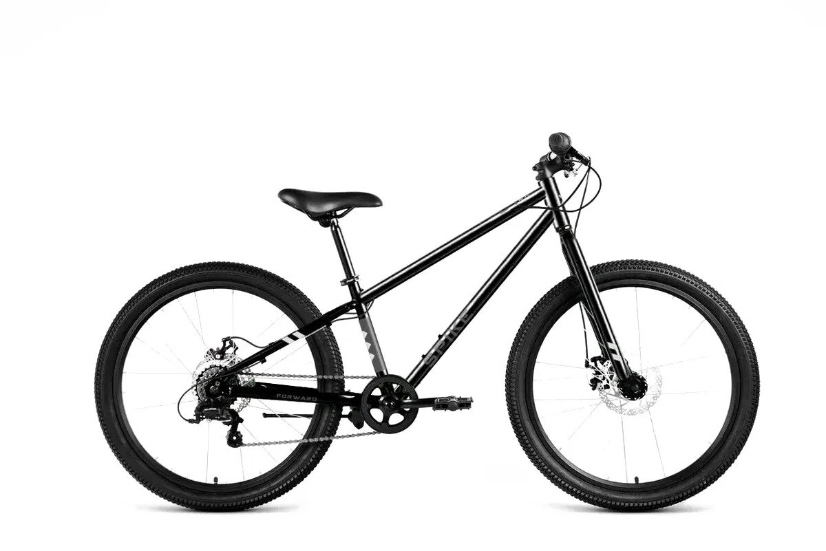 Велосипед FORWARD SPIKE CX D 24" 7ск. 2026 (требует финальной сборки), Цвет черный, Размер 11"