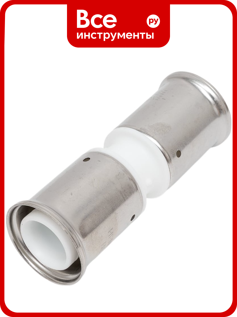 Муфта HENCO ПВДФ пресс, белая, 32x32 15PKW-3232 из PVDF, без резьбы – надежное соединение для химических систем