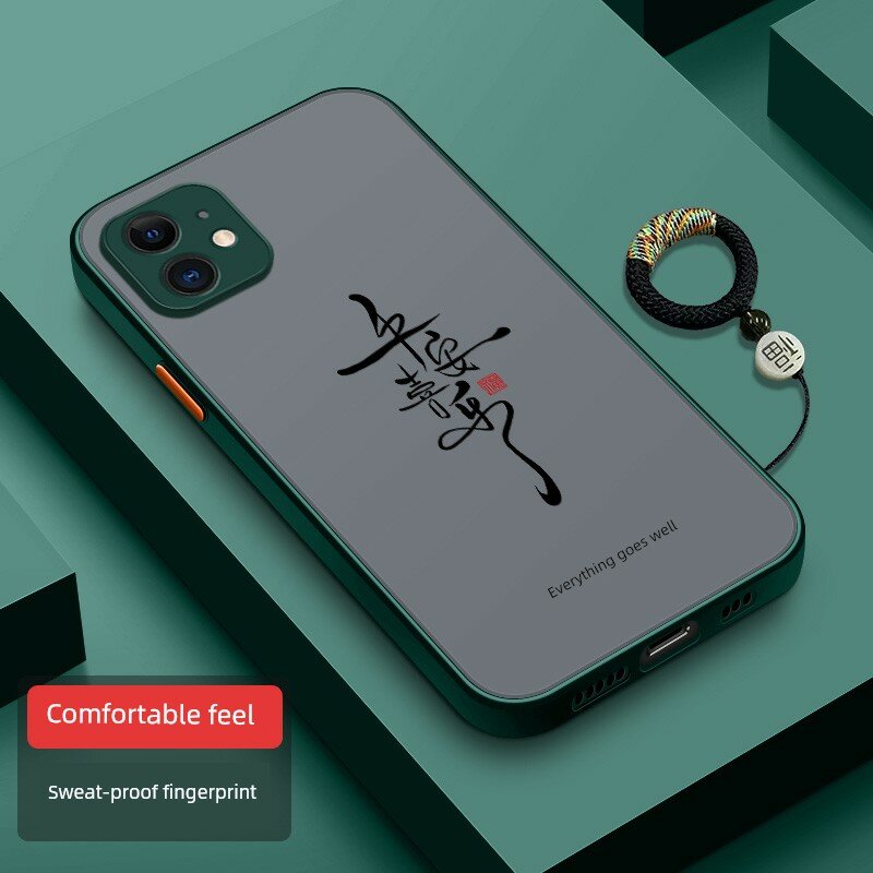 Чехол для iPhone 11 Pro из силикона с матовым покрытием, антиударный, полное покрытие, темно-зеленый