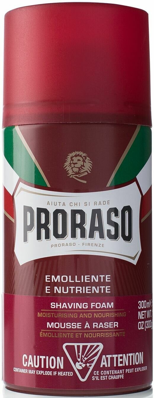 Proraso Пена для бритья питательная с маслом сандала и маслом ши Shaving Foam Moisturising And Nourishing 30ml