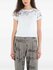 Футболка Desigual Scribble-print ribbed T-shirt, размер 42, бежевый/белый