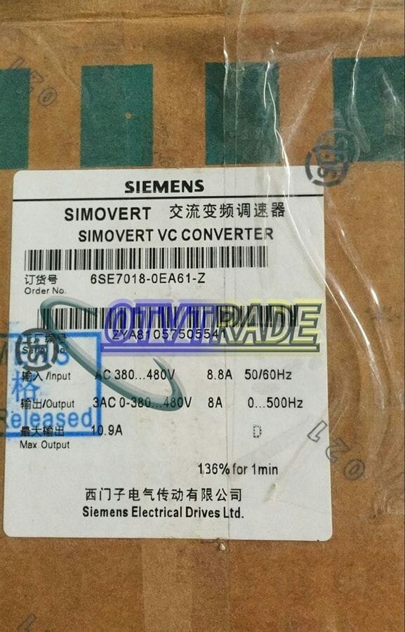Модуль SIEMENS 6SE7018-0TA61-Z