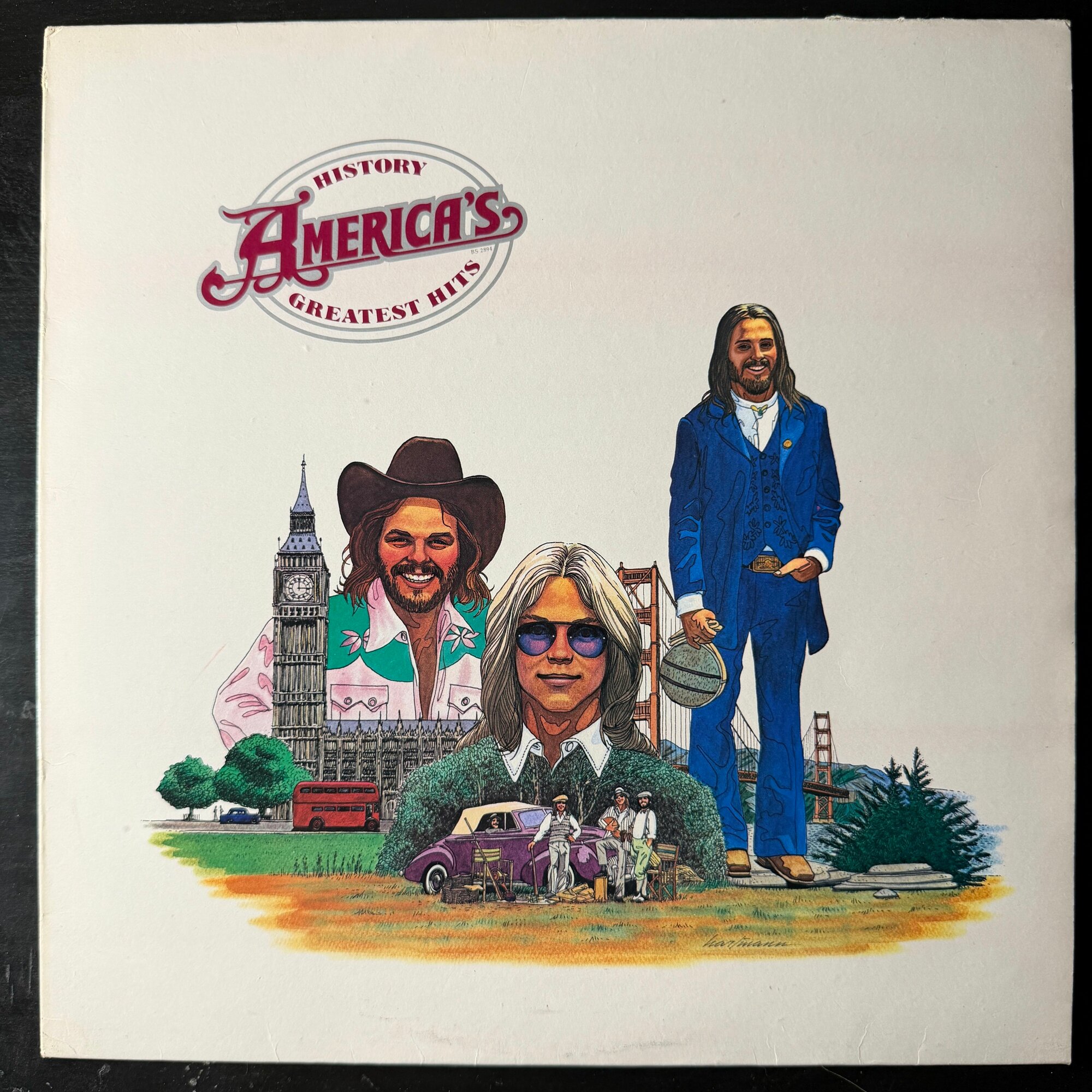Виниловая пластинка America History America's Greatest Hits (Англия 1975г.)