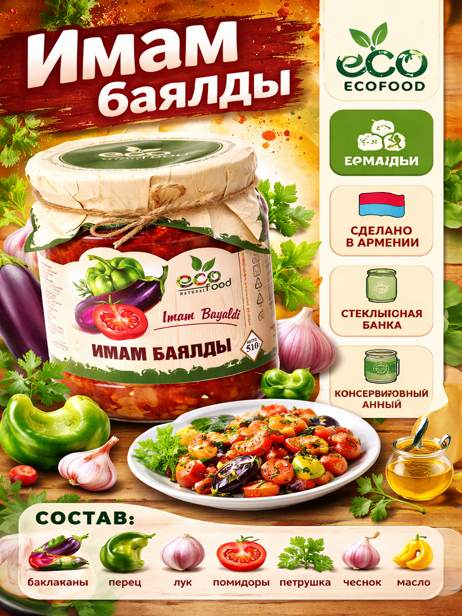 Имам баялды EcoFood, 510г