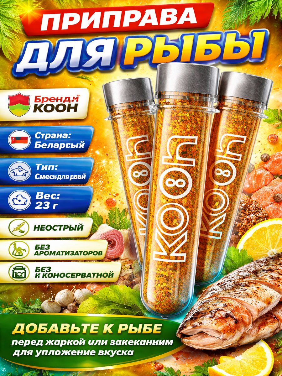Приправа Kooh для рыбы, 23г x 2 упаковки