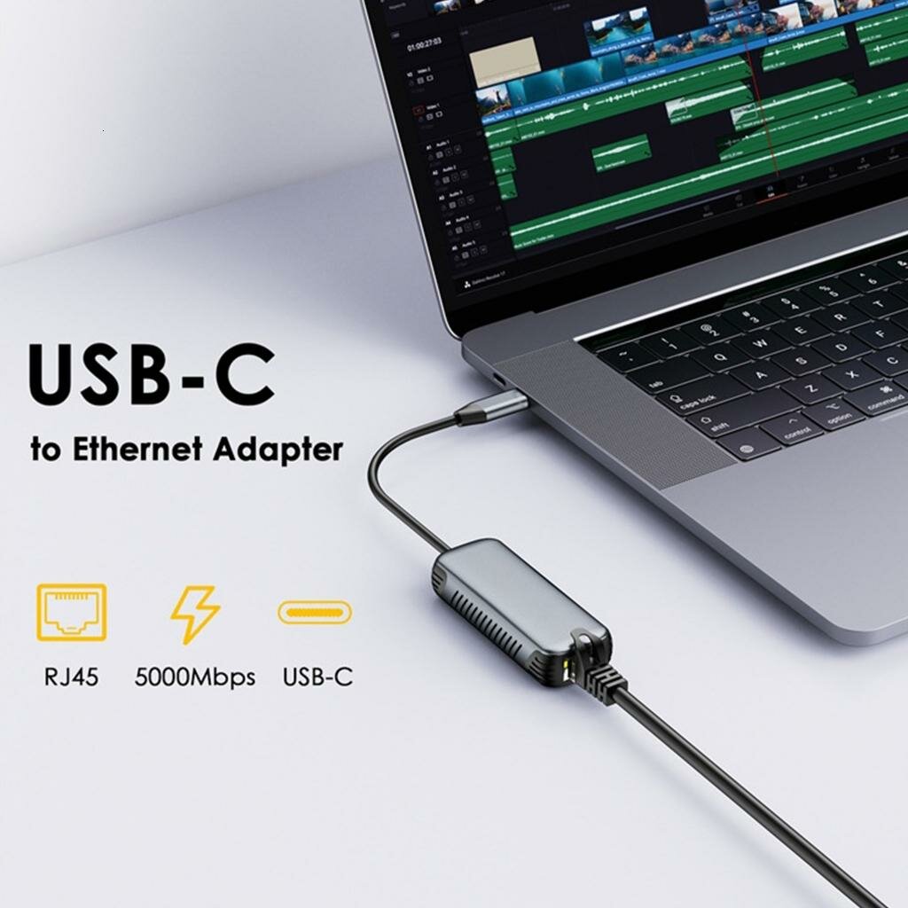 USB-C-адаптер Ethernet 5 Гбит/с — фото 1