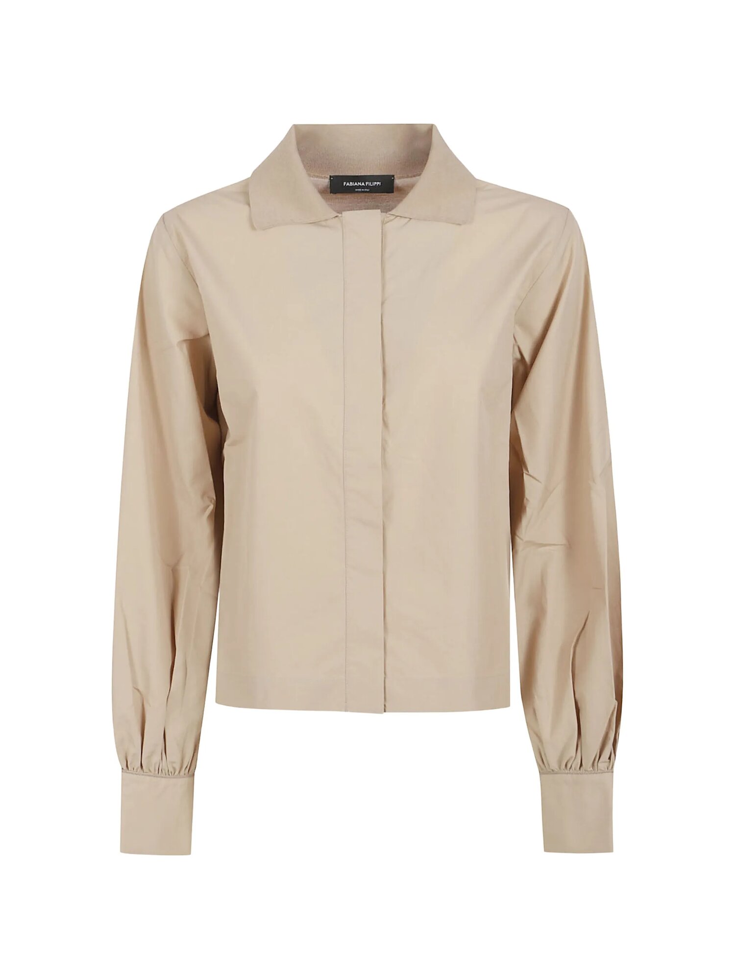 Рубашка FABIANA FILIPPI Poplin-insert cropped shirt