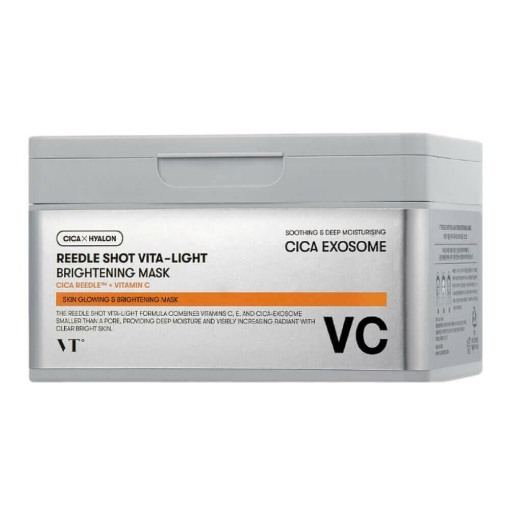 VT Cosmetic Набор осветляющих тканевых масок с микроиглами Reedle Shot Vita-Light Brightening Mask, 30 шт.