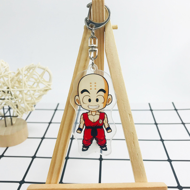 В наличии! Брелок-подвеска Dragon Ball с Сон Гоку в образе Супер Сайяна, акриловый, двусторонний, аниме, мультяшный