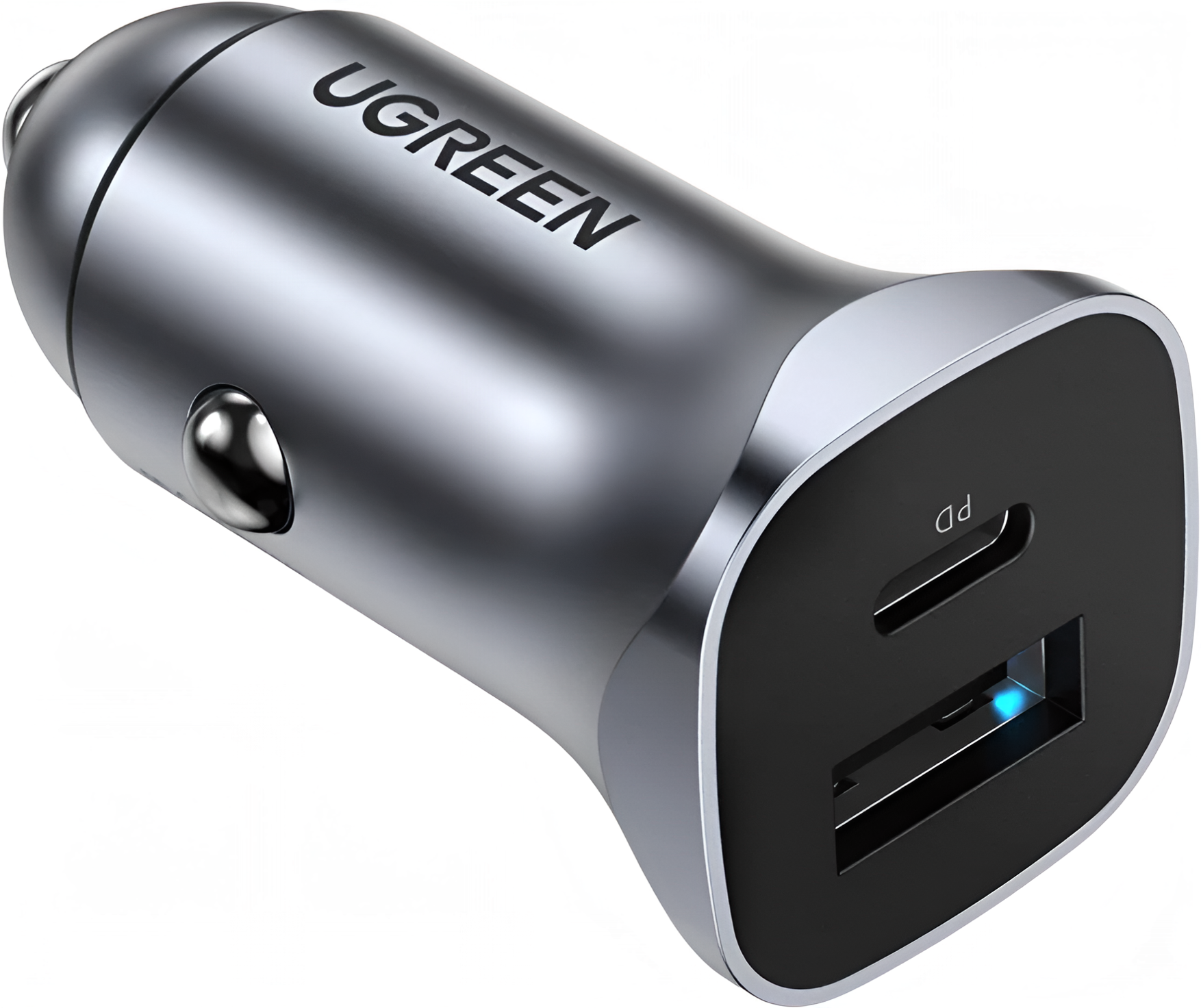 Зарядное устройство UGreen CD130, автомобильное, Quick Charge, 2 разъема