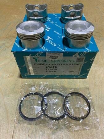 Поршни двигателя + кольца TEIKIN 46354 0.50 TOYOTA 2NZ-FE [ 13101-21050 ]